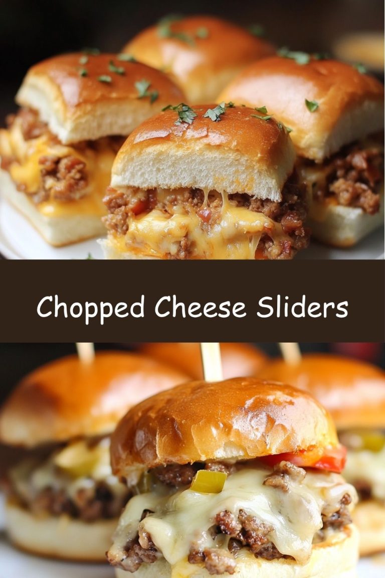 Chopped Cheese Sliders - Glow & Glaze