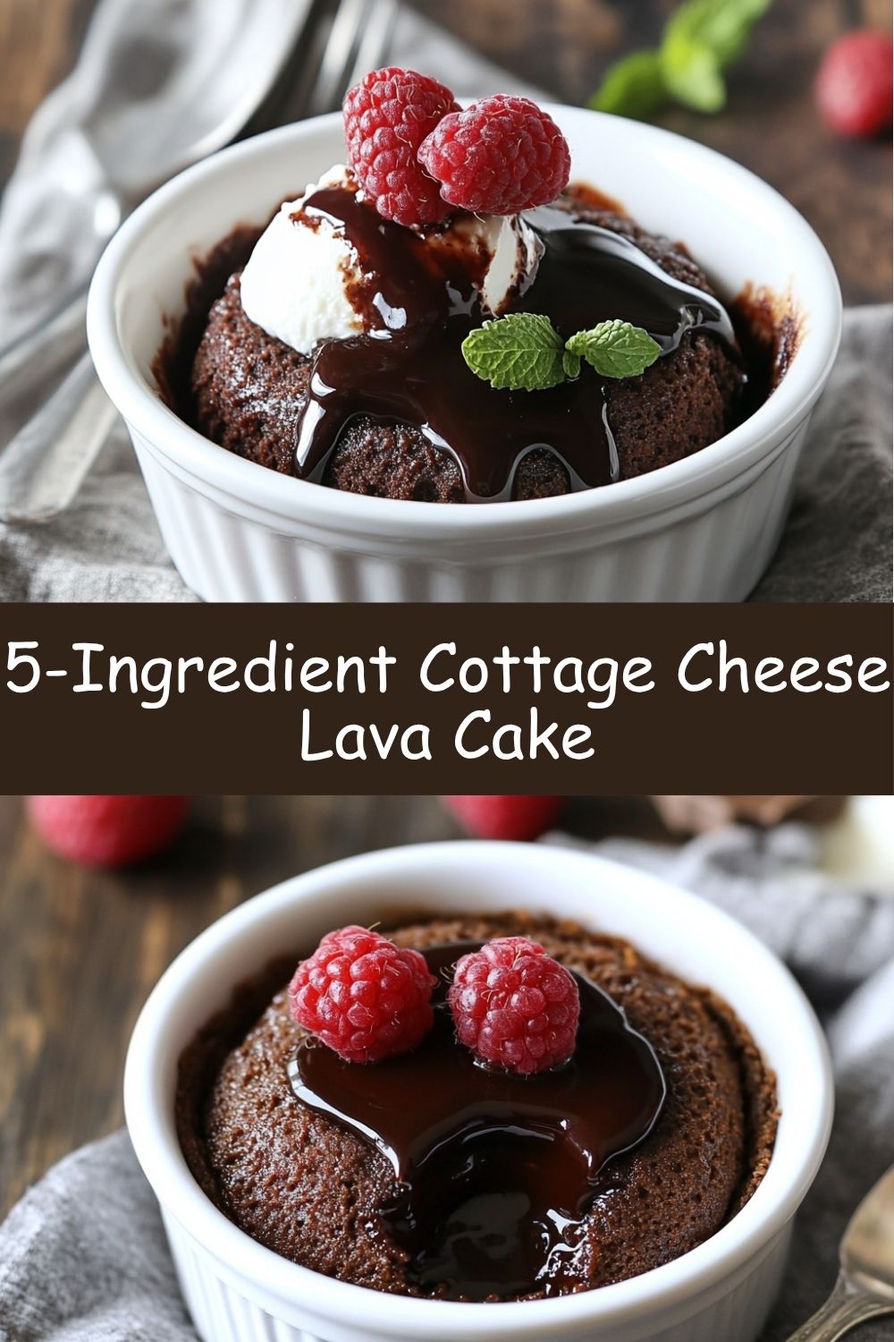 5-Ingredient Cottage Cheese Lava Cake - Glow & Glaze