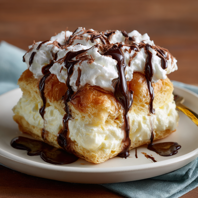 Easy Cream Puff Dessert - Glow & Glaze