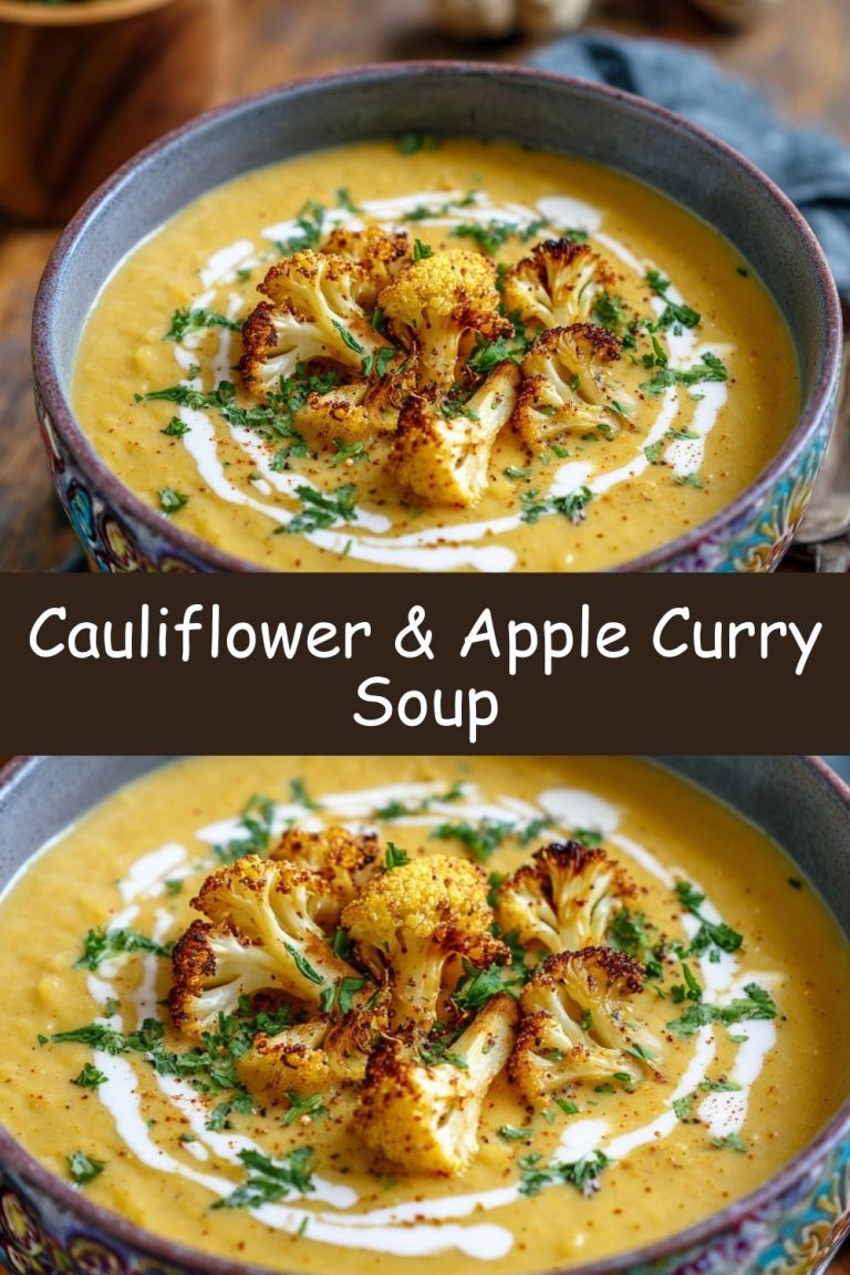 Cauliflower & Apple Curry Soup - Glow & Glaze